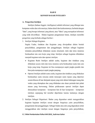 07 bahan ajar dasar dasar intelijen polhut 01 | PDF