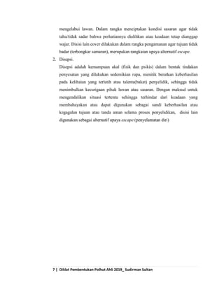 07 bahan ajar dasar dasar intelijen polhut 01 | PDF