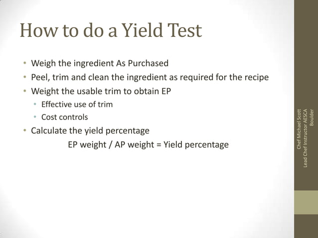 07 basic food costing | PPTX