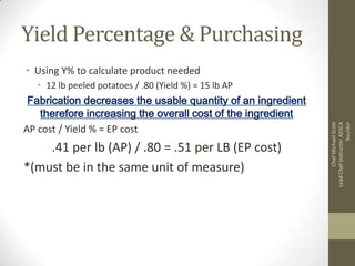 07 basic food costing | PPTX