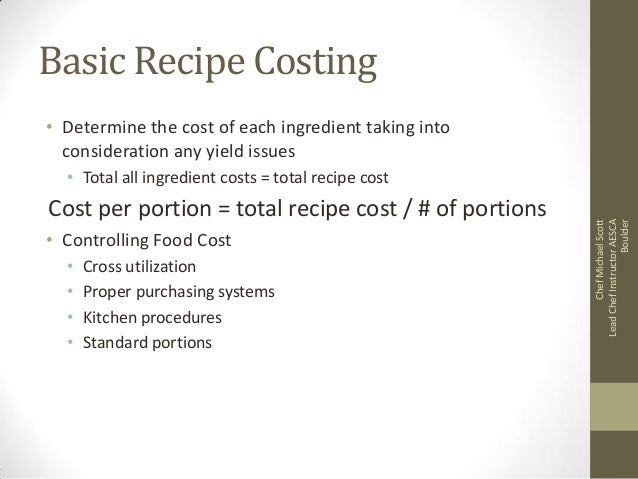 07 basic food costing