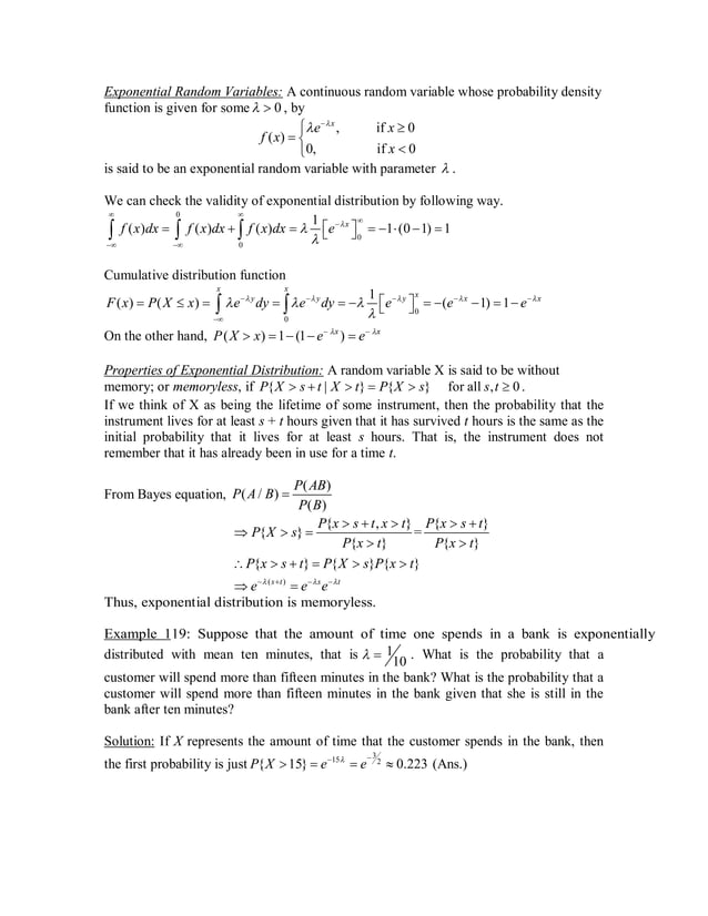 Random variables | PDF