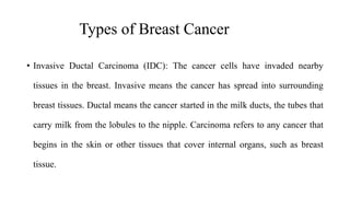 BREAST CANCER PPT: A GENERAL OVERVIEW IN HISTOPATHOLOGY | PPTX