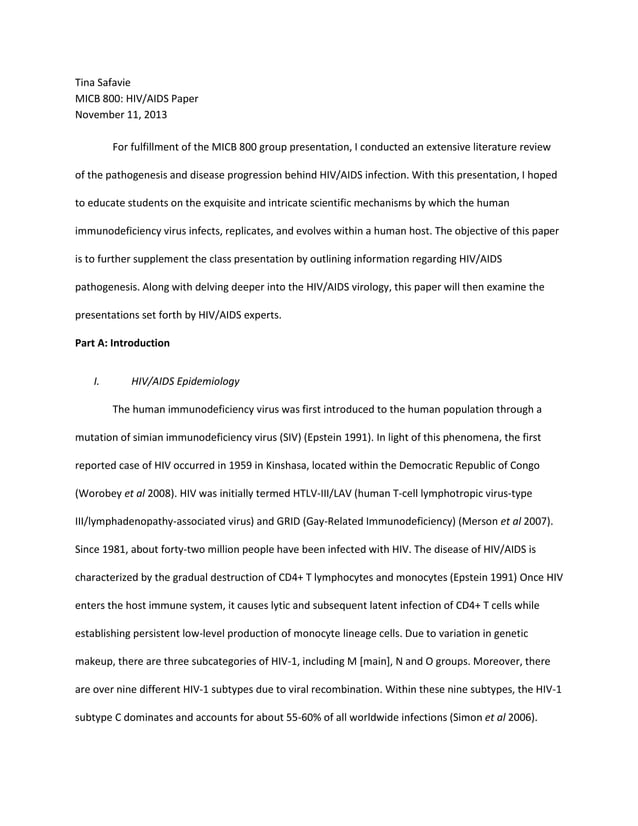 HIV AIDS paper | PDF