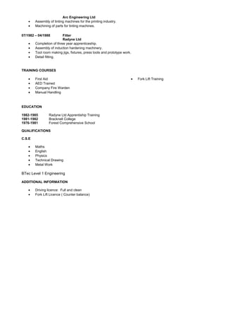 15-10-15 Keith CV | PDF