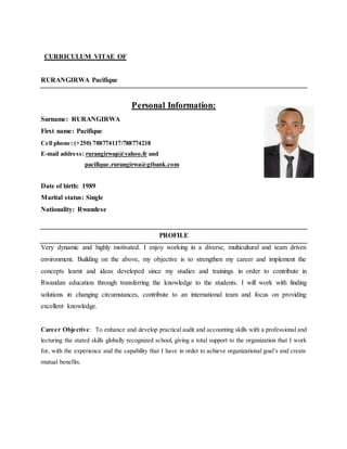 CV Pacifique 2016 | DOCX