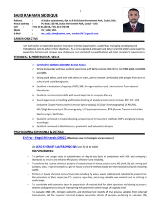 Sajid'' CV | PDF