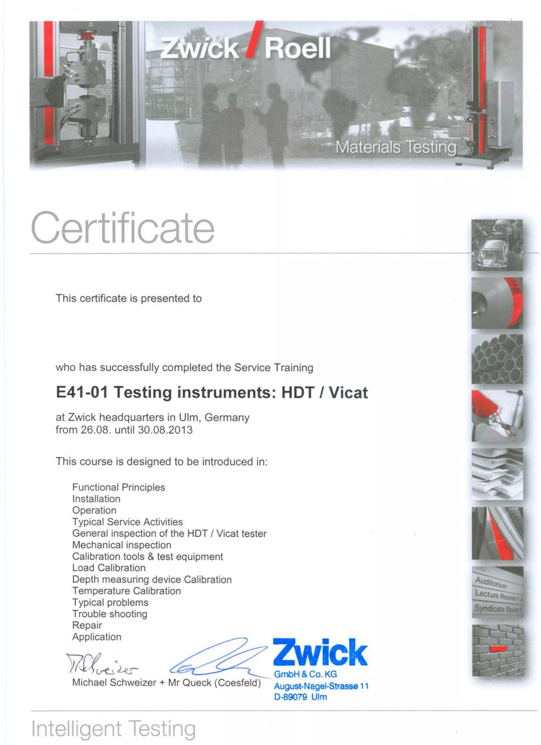 Amr Training Certificate - E41-01 | PDF
