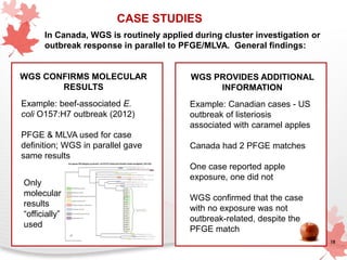 Whole Genome Sequencing (WGS) for food safety management-Perspectives ...