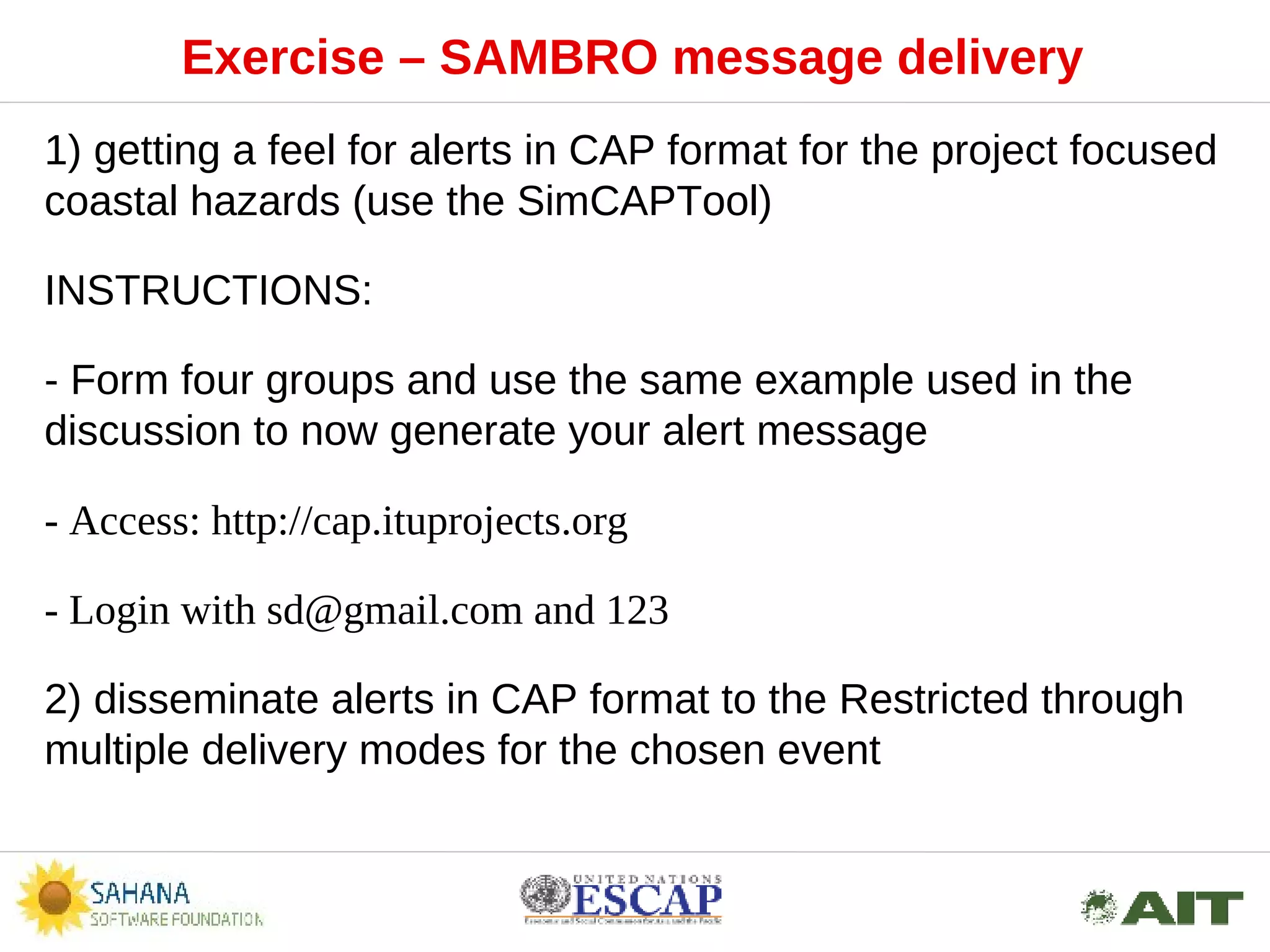 Common Alerting Protocol and Procedures | PPT