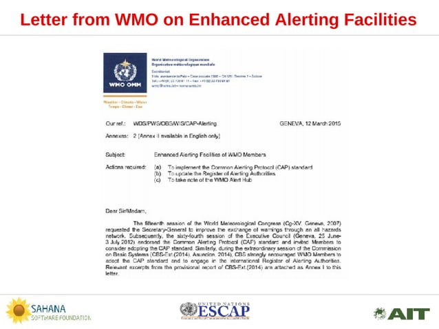 Common Alerting Protocol and Procedures | PPT