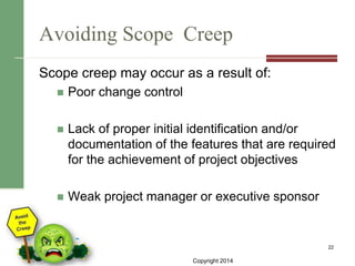 Project Management Institute PMBOK Project Scope Management | PPTX