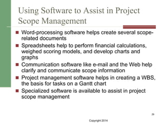 Project Management Institute PMBOK Project Scope Management | PPTX