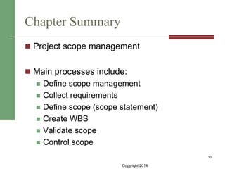 Project Management Institute PMBOK Project Scope Management | PPTX