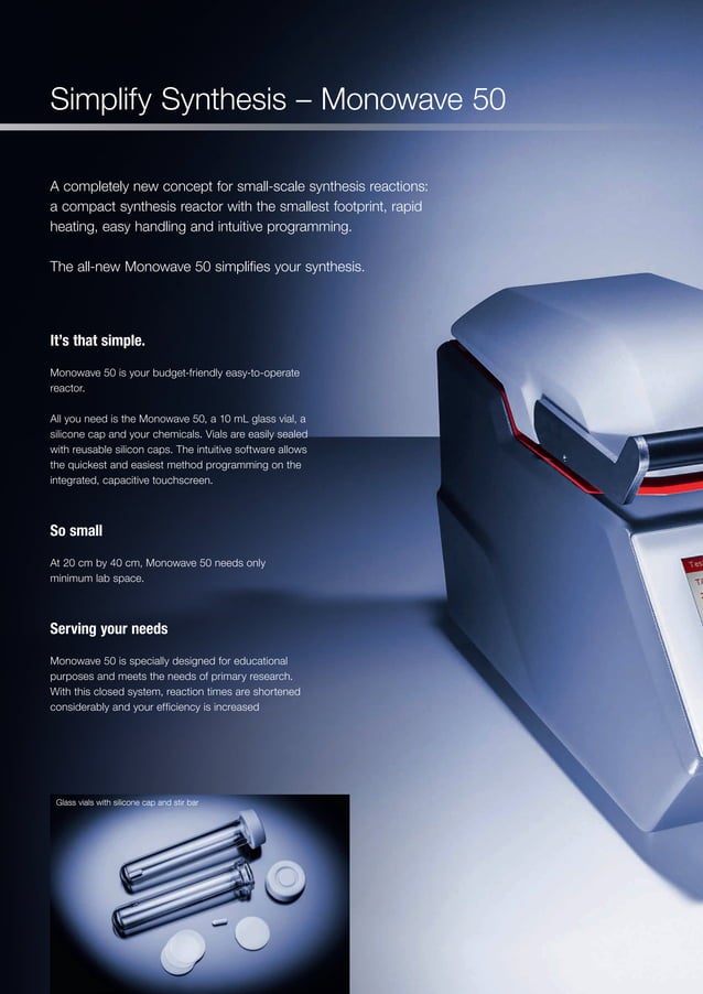 Monowave 50 - Brochure | PDF | Chemistry | Science