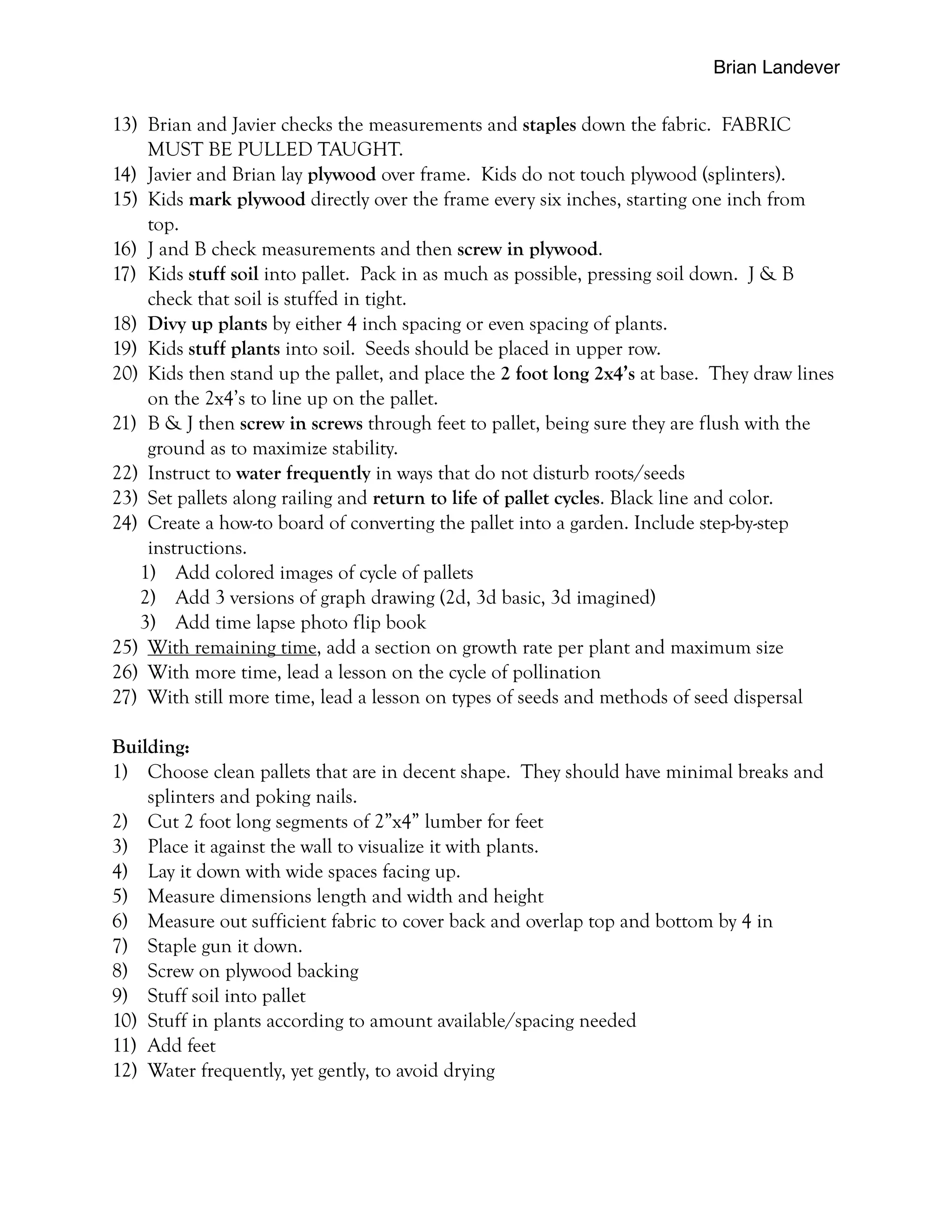 upright pallet garden project | PDF | Woodworking | Arts and Crafts