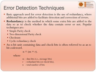 07 Data Link LayerError Control.pdf | Programming Languages | Computing