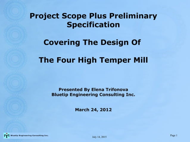 Elena Trifonova presentation-Project 015 | PPT