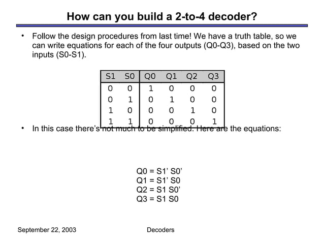 07Decoders121 | PPT