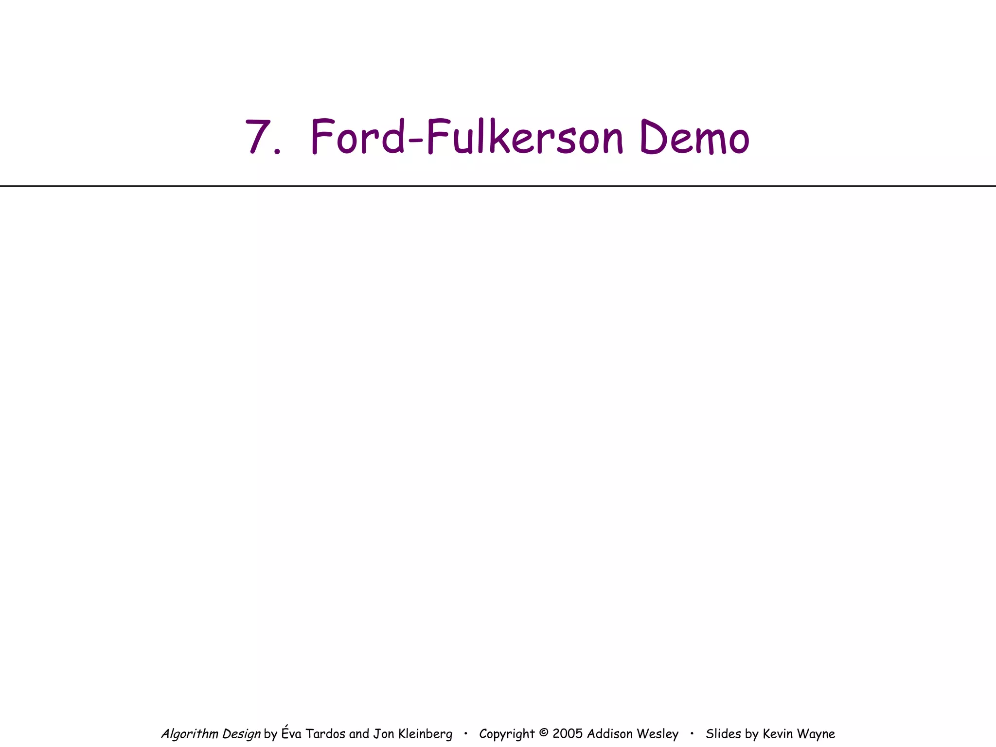 ford fulkerson algo | PPT