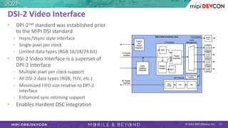 MIPI DevCon 2021: Meeting the Needs of Next-Generation Displays with a ...