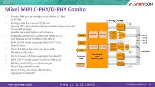 MIPI DevCon 2021: Meeting the Needs of Next-Generation Displays with a ...