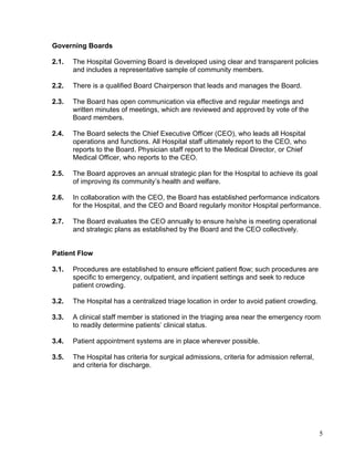 Blueprint Standards for Hospital Management in Ethiopia_tcm207-16656 | PDF