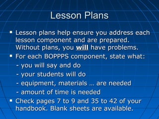 07 Lesson Plans | PPT