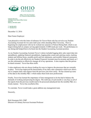 TrevorHeimReferenceLetter | PDF