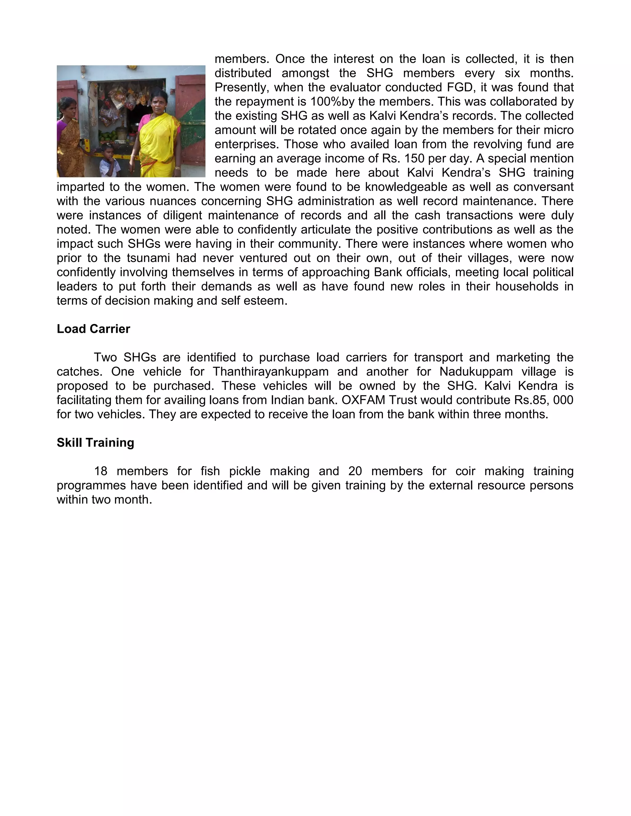 WOMEN'S LIVELIHOOD PROJECT | PDF