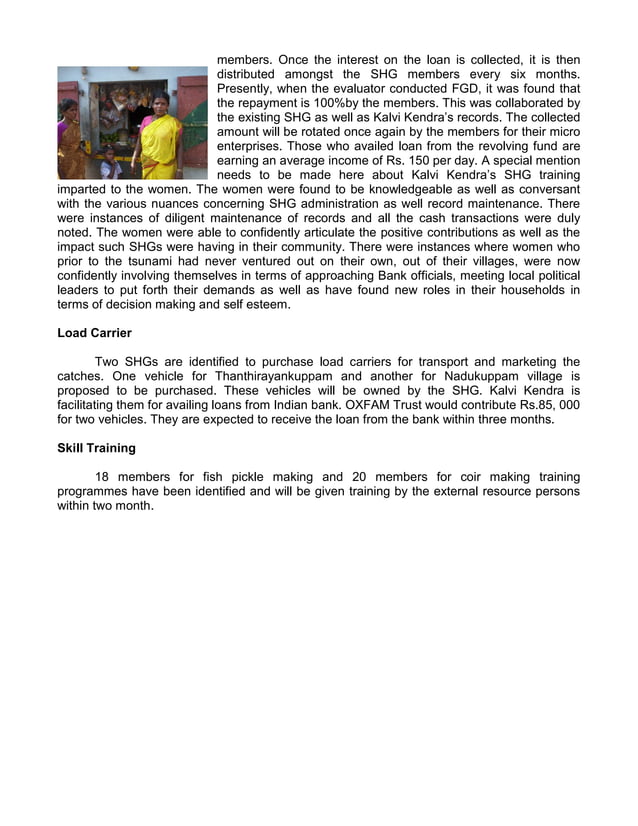 WOMEN'S LIVELIHOOD PROJECT | PDF