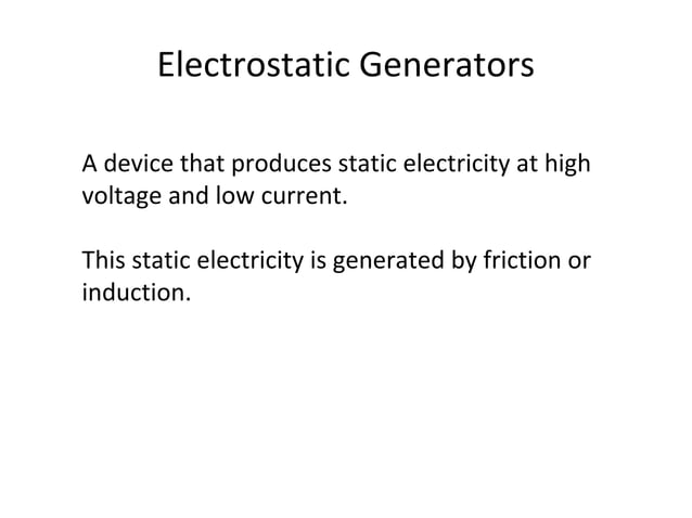07 electrostatic generators | PPT