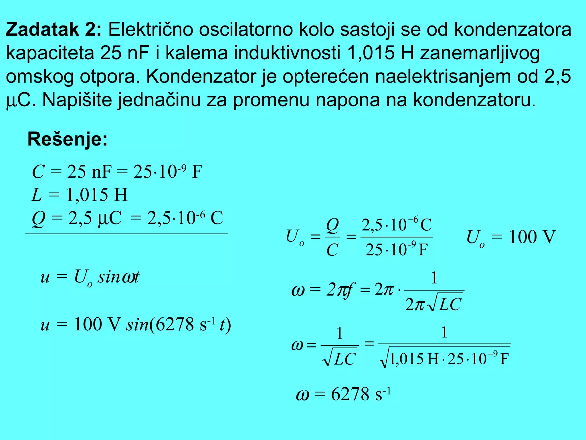 Elektromagnetno oscilovanje | PPT