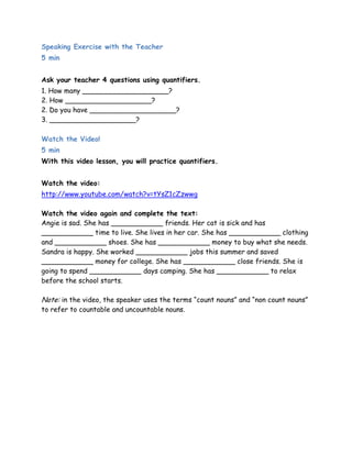 07 english grammar quantifiers - 01 countable vs uncountable pdf | PDF