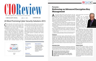 CIO Review - Top 20 CyberSecurity | PPT