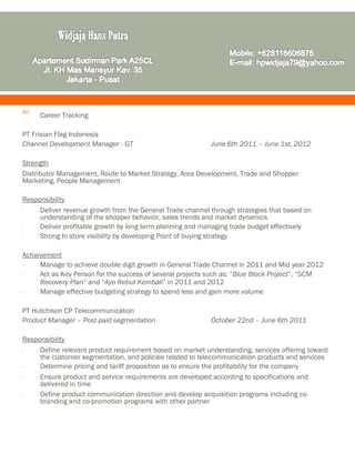 Widjaja Hans Putra 2016 | PDF