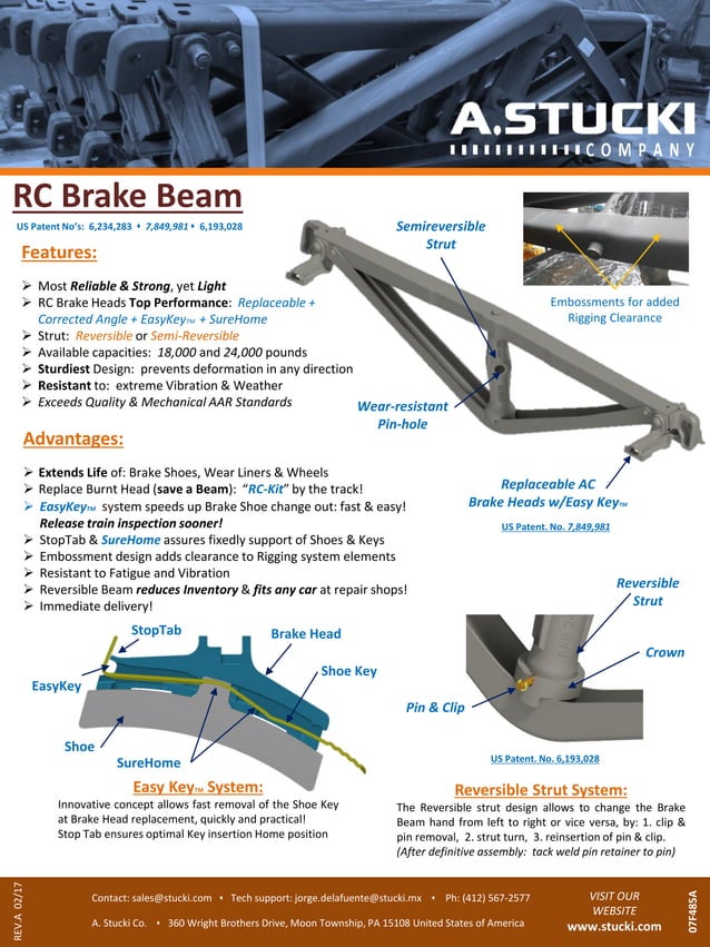 07 f485a rc brake beam (e brochure english) | PDF