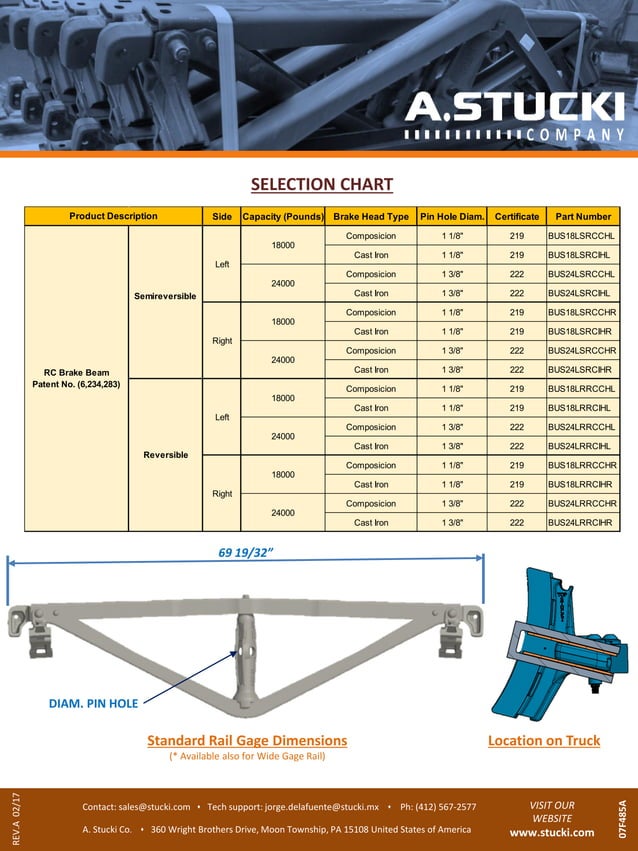 07 f485a rc brake beam (e brochure english) | PDF | Auto Type | Automotive