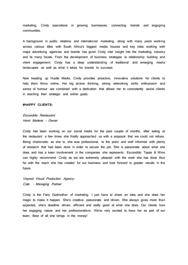 Overview Body Copy | PDF