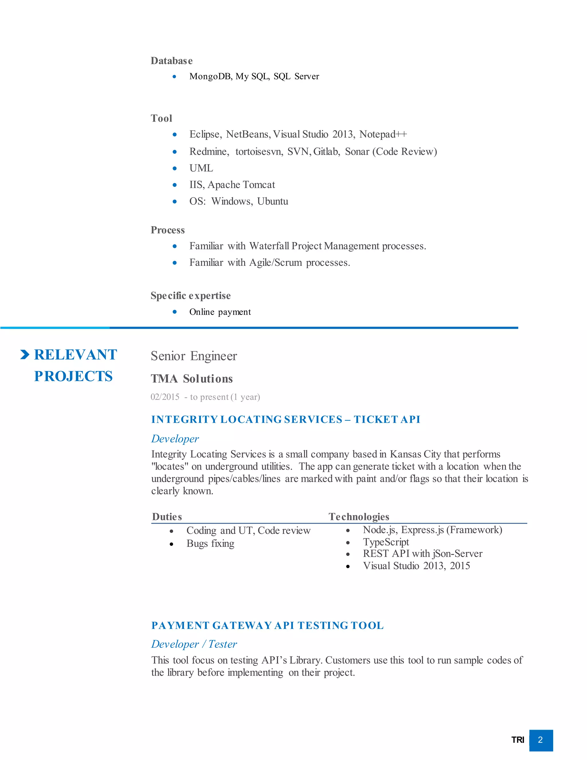 Nguyen Dung Tri - New Resume | DOCX