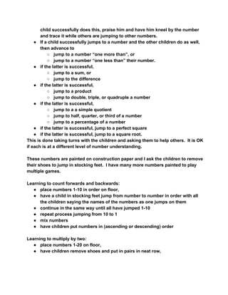 NumberJumpingMathGamebyBeverlyWilliams | PDF