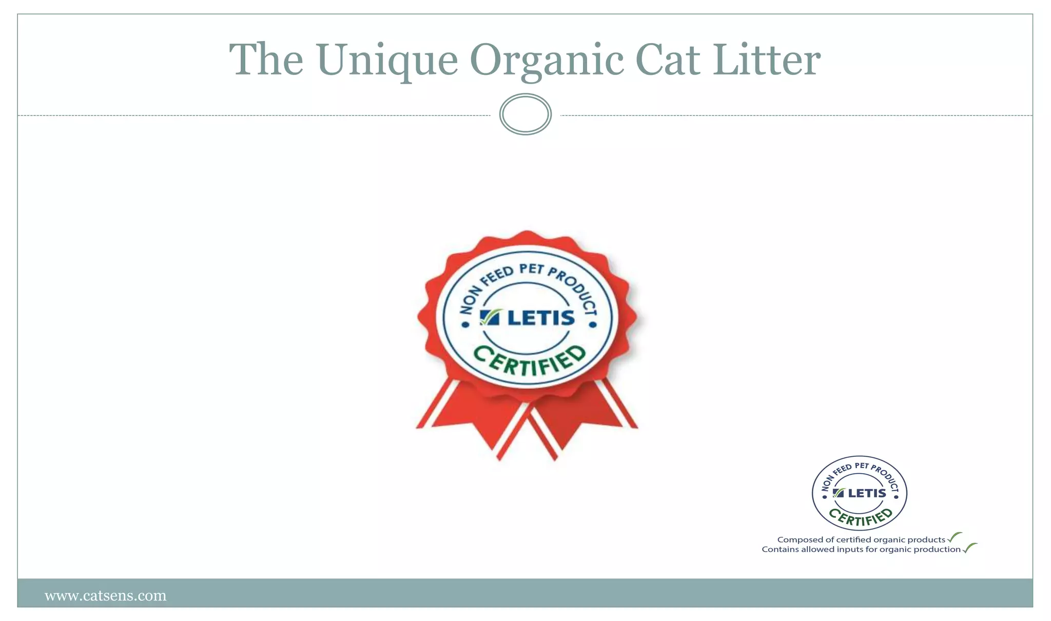 Unique Organic Cat Litter | PPSX