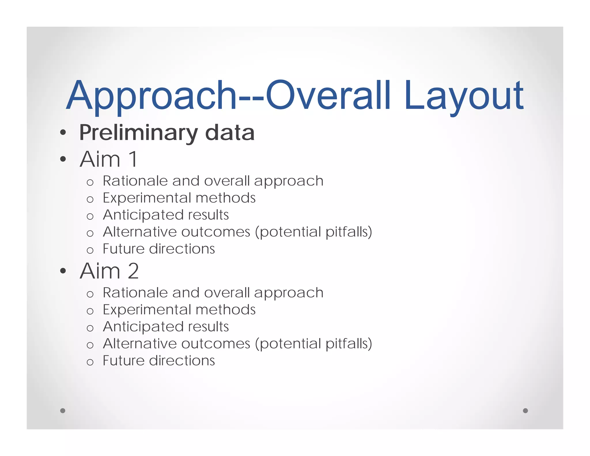 How to Structure the “Approach” Section of a Grant Application (Basic ...