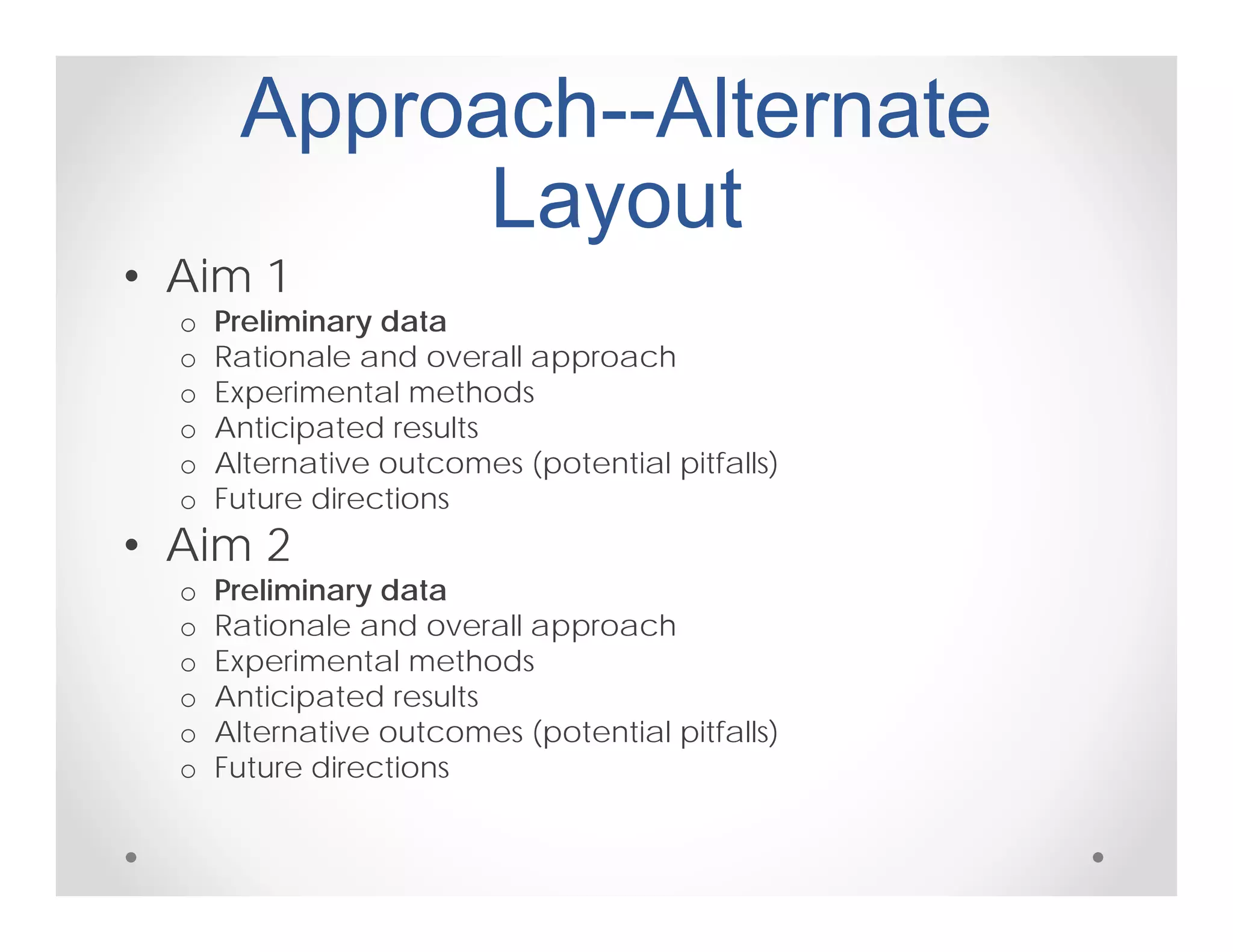 How to Structure the “Approach” Section of a Grant Application (Basic ...