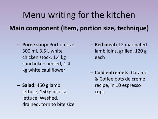 07 formulas math class & writing | PPTX | Cooking | Food & Drink