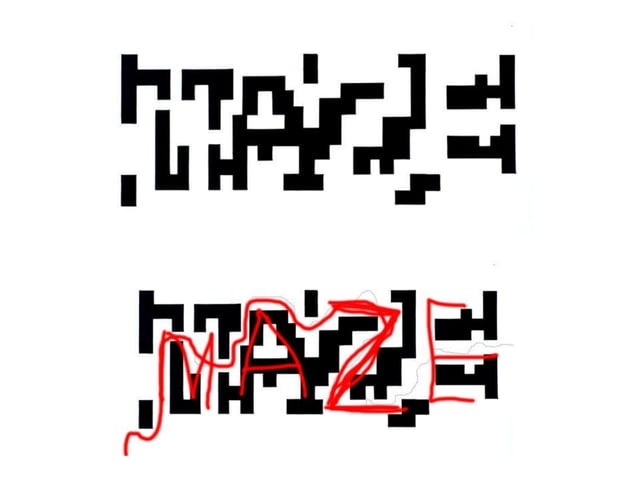 Four letter word figure ground reversal | PPTX