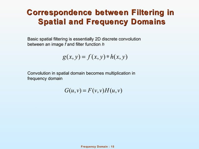 07 frequency domain DIP | PPT | Technology & Computing