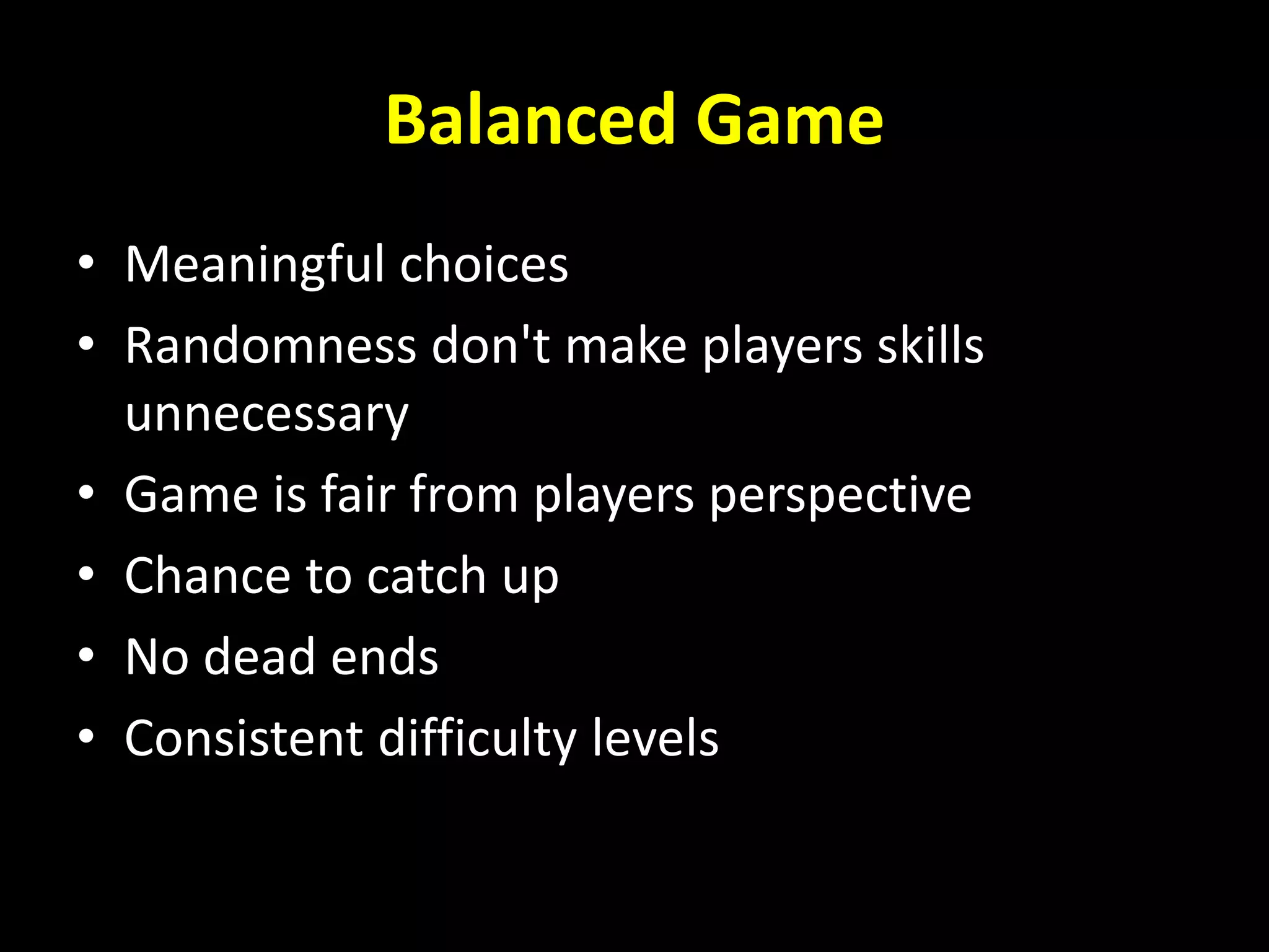 Game Balancing | PPTX