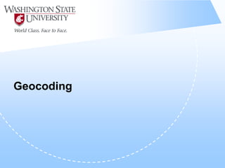 A presentation on Geocoding - Complete Guide | PPT