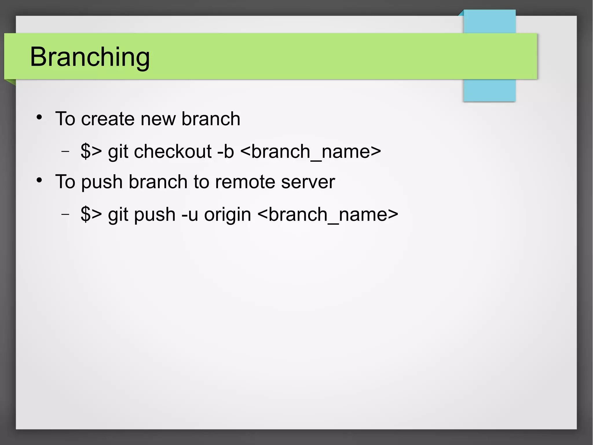 Introduction to GIT | PPT
